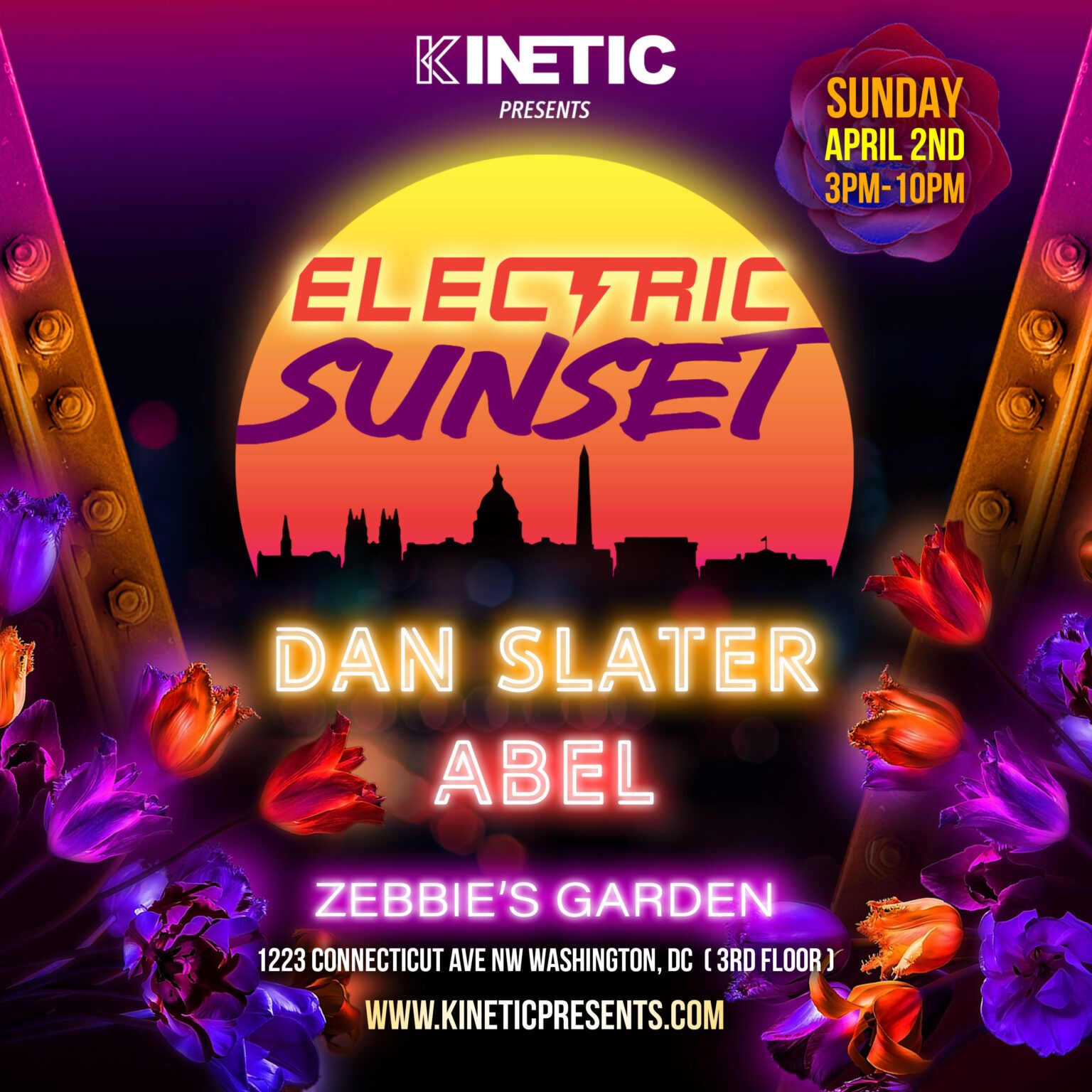 Electric Sunset with DJs Abel and Dan Slater - KINETIC Presents