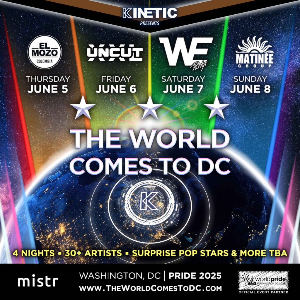 The World Comes to DC 2025 Pride Weekend Pass (SOLD OUT) - KINETIC Presents