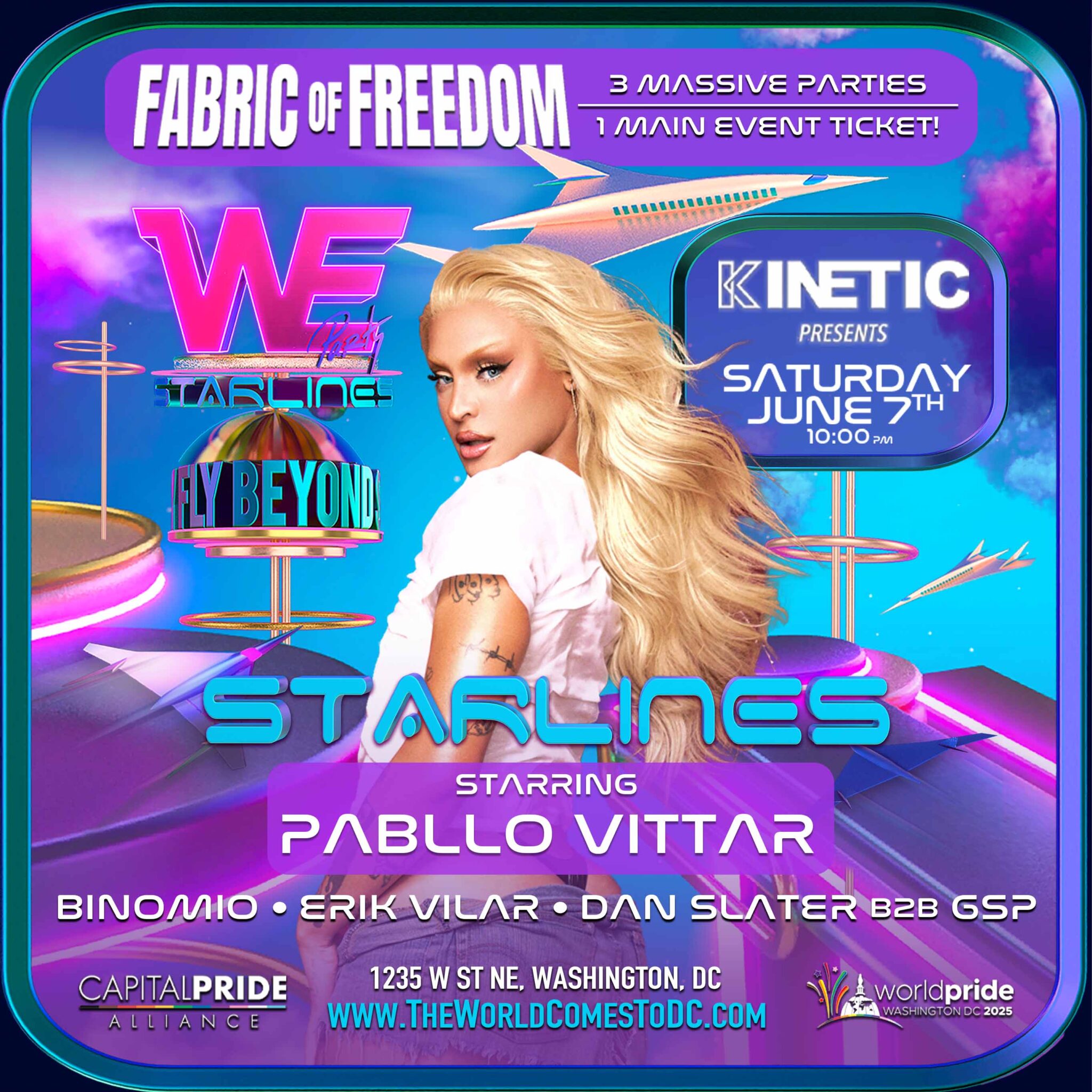WE Party: Starlines with Pabllo Vittar & DJs Binomio, Erik Vilar, Dan Slater B2B GSP (Main Stage ...