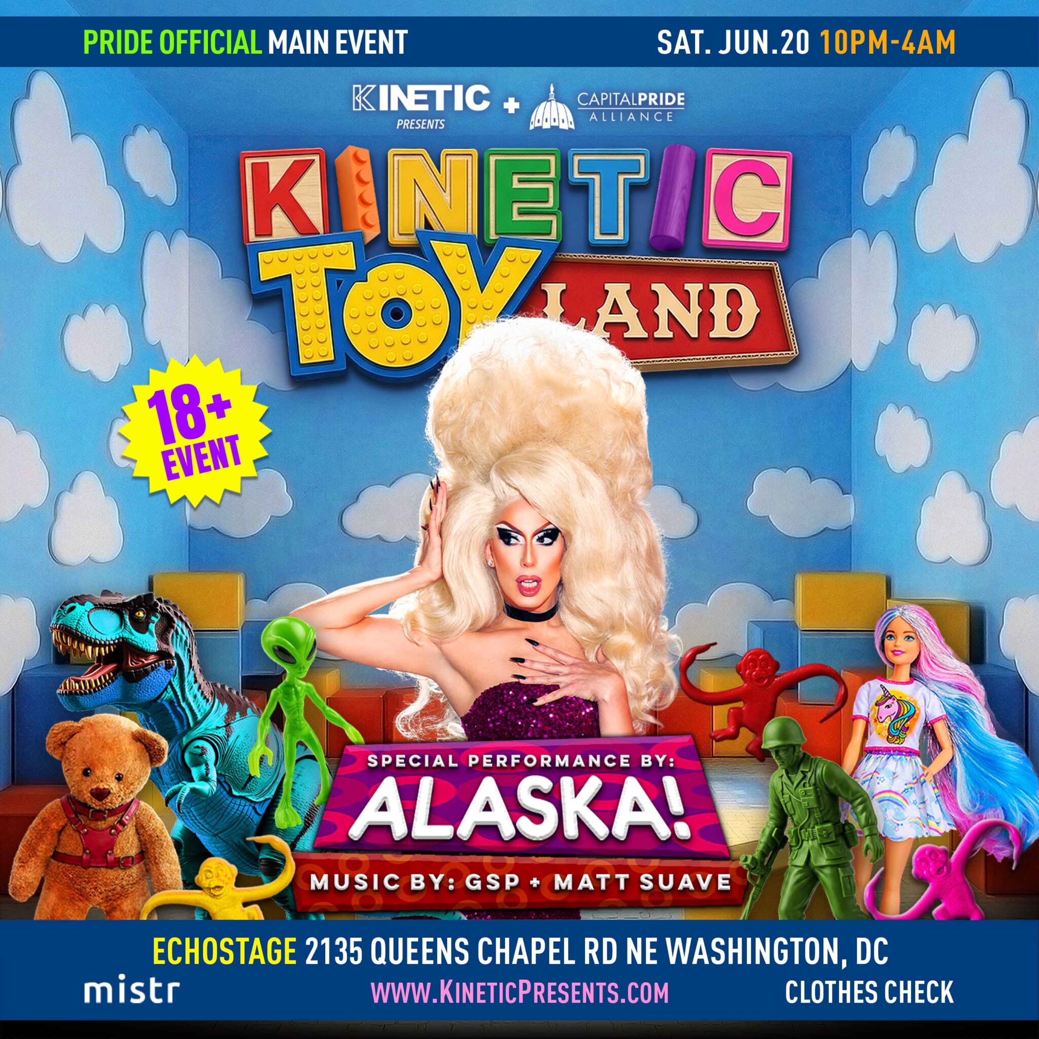 KINETIC: Toyland feat. ALASKA with DJs GSP & Matt Suave - KINETIC Presents